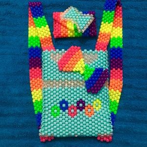 Crazy Styles | Bags | Crazystyles Kandi Bead Mini Backpack Wallet ...